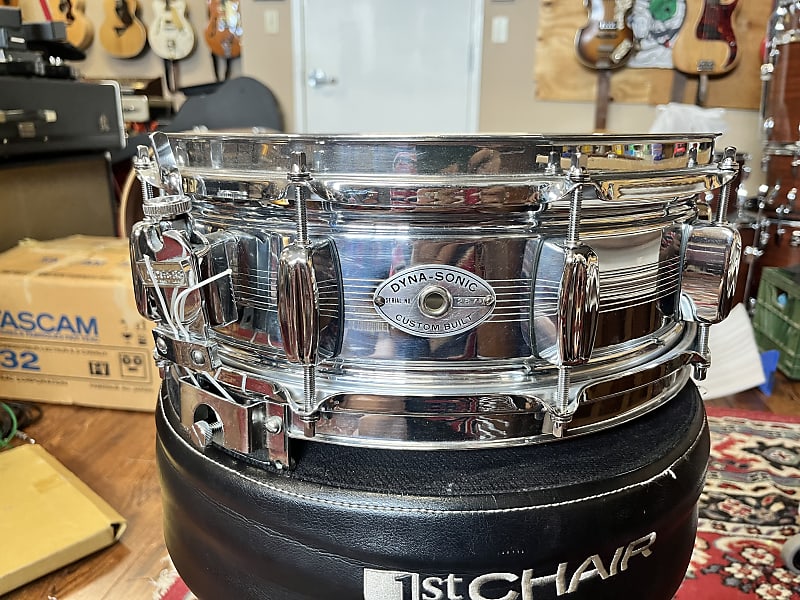 Rogers 7 Line Dynasonic 10 lug 5x14 Snare Drum 1963 | Reverb