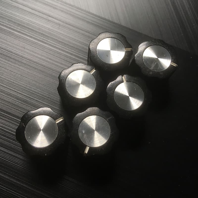 6 (six) friction fit guitar effects pedal control knobs for | Reverb