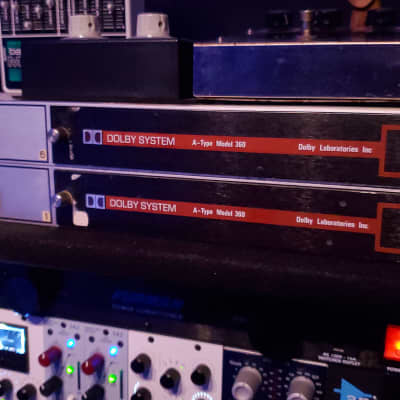 Pair of Dolby A-Type 360, brother of the 361 with Cat 22 card | Reverb