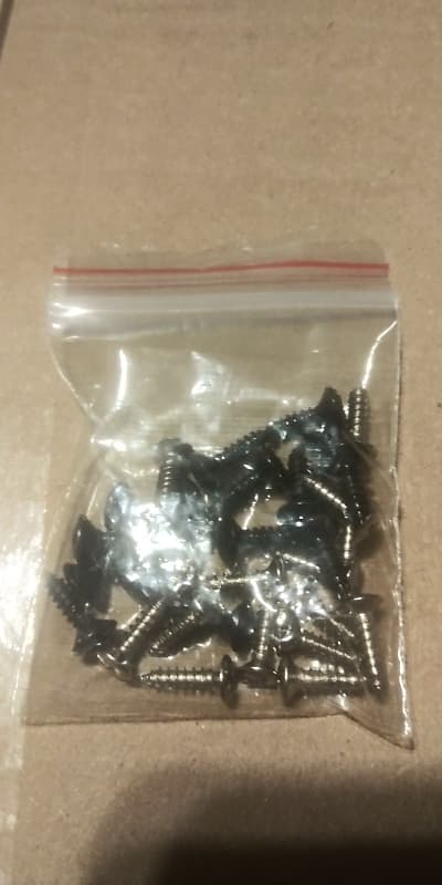 Pickguard Screws 90 LOT 45 Chrome and 45 Black New, Guitar or | Reverb