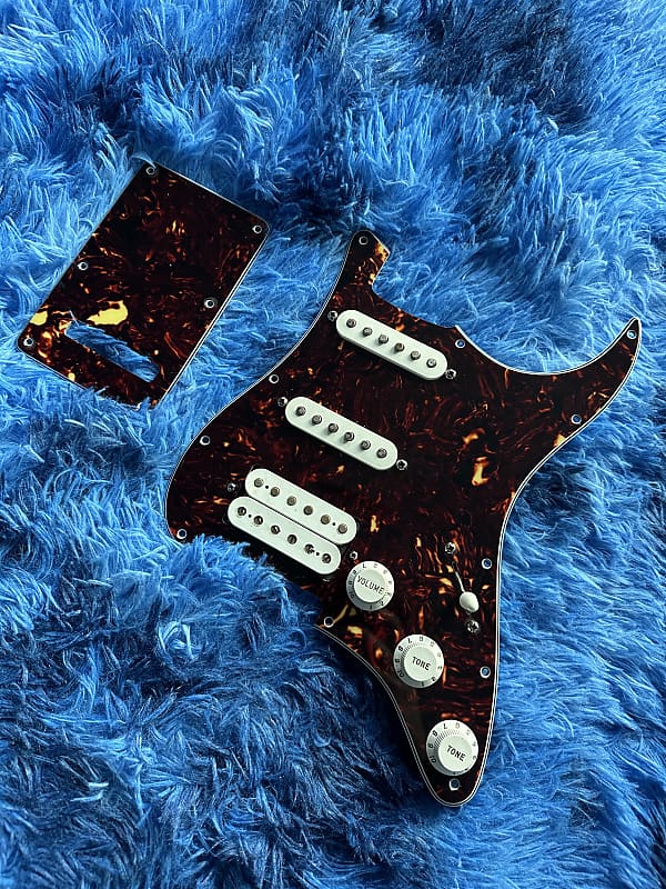 Original Fender Stratocaster Mim Loaded Pickguard - Tortoise | Reverb