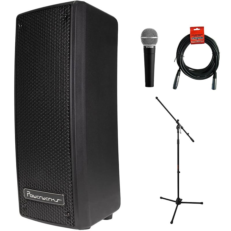 Powerwerks PA System (PW50), Black Bundle with Polsen M-85 | Reverb