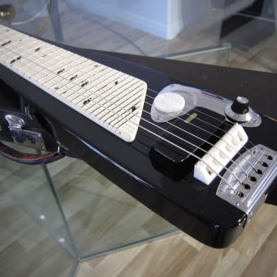 1960 Teisco Electric Hawaiian Lap Steel Guitar Black & White | Reverb
