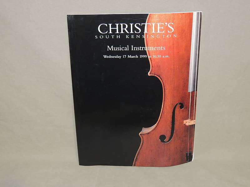 Christie's Musical Instruments Violin Auction Book | Reverb