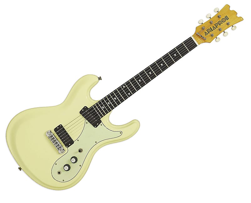 Aria Pro II DM-206 Retro Classics Guitar - Vintage White | Reverb