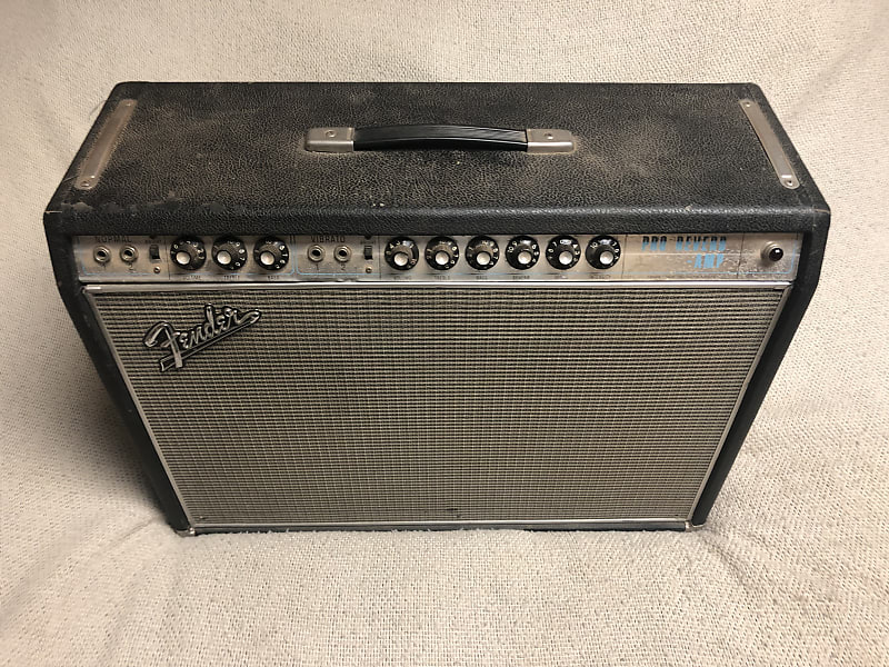 1967-68 Fender Pro Reverb Tube Amp Silverface w/ Drip Edge | Reverb