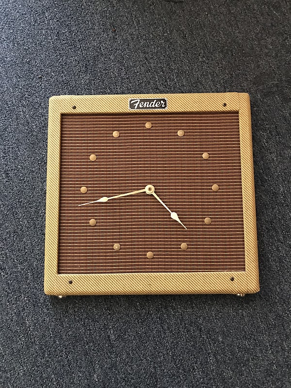 Fender Vintage Sam Hutton Tweed Amp Clock 1980s | Reverb