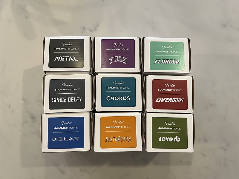 Fender Hammertone Pedal Lot - 9 Stomp Boxes! | Reverb