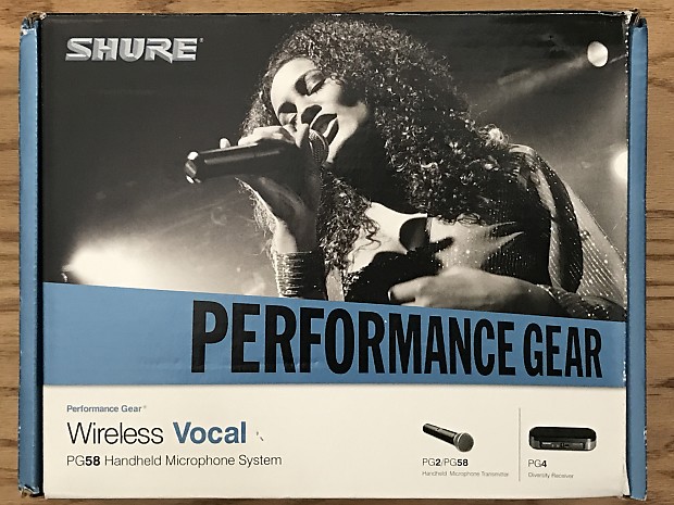 Shure PG58 / PG4 Wireless Mic System | Reverb