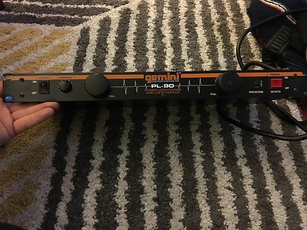 Gemini PL-90 Power Conditioner and Light Module 2000s Black | Reverb