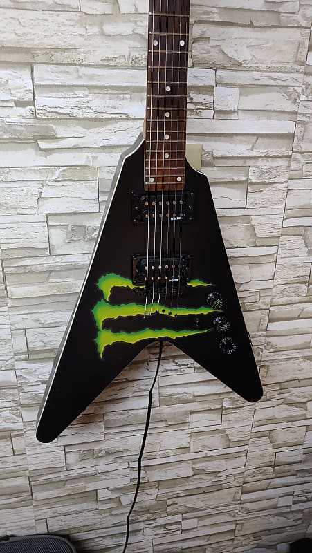 Schecter Monster V Flying 2017 - Black Matt | Reverb