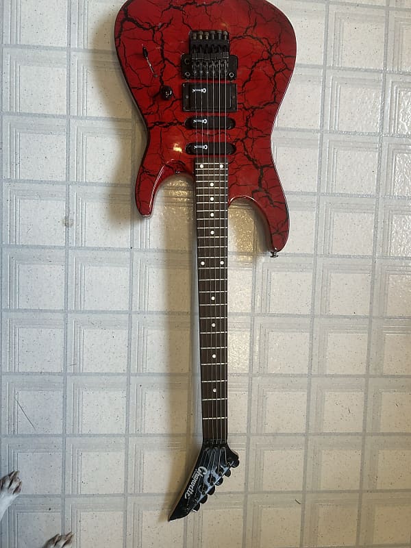 Charvel Charvette - Red Black Crackle | Reverb