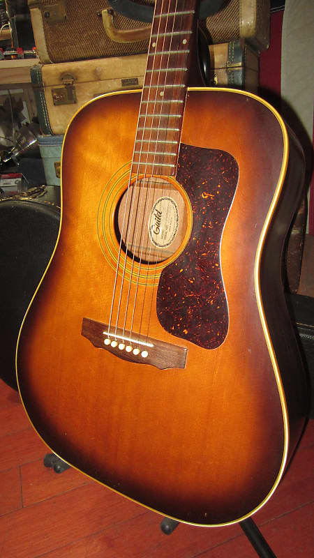 1978 Guild D-40 Dreadnought Acoustic Sunburst | Reverb