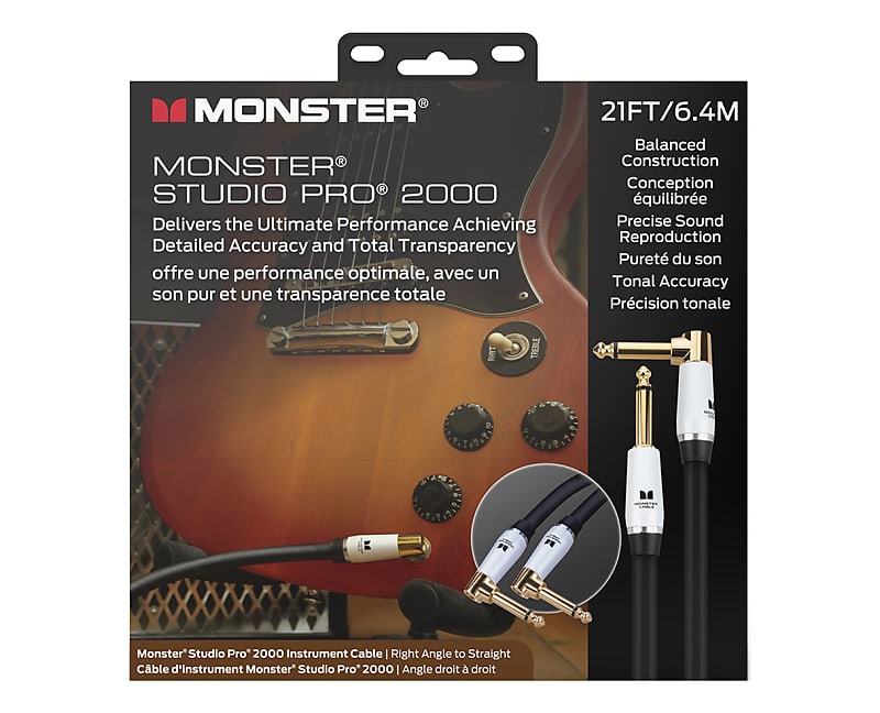 Studio Pro 2000 21' Straight/Right Angle Instrument Cable - | Reverb