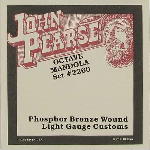 John Pearse 2260 Octave Mandola String Set - Custom Light | Reverb