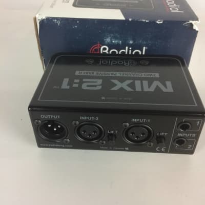 Radial MIX 2:1 - Two Channel Audio Combiner & Mixer | Reverb