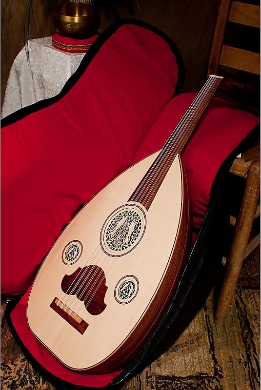 Mid-East OUDRN Arabic Oud Sheesham w/Gig Bag, Picks and Extra | Reverb