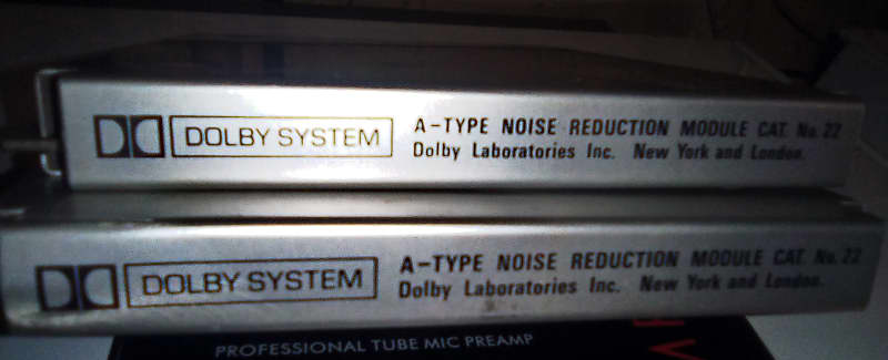 DOLBY SYSTEM SR A-TYPE NOISE REDUCTION CAT. N°22 Two Modules | Reverb