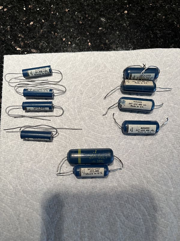 Blue Molded Capacitors | Reverb