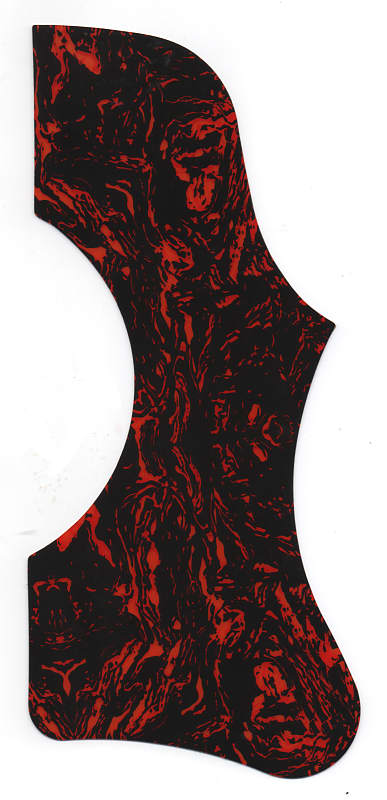 Fox Guitars Fire Stripe Tortoise Vintage Guitar Pickguard for | Reverb