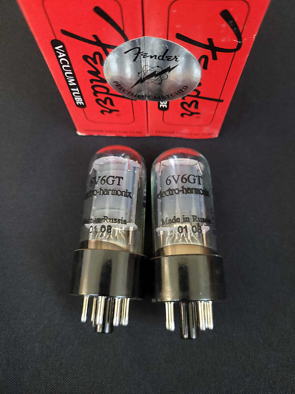 Electro-Harmonix Fender 6V6GT Tubes - Matched Pair | Reverb