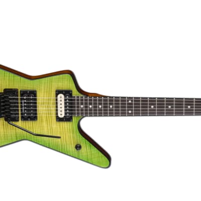 Dean ML 79 Floyd Flame Top Electric GUITAR Slime New w/ Hard | Reverb