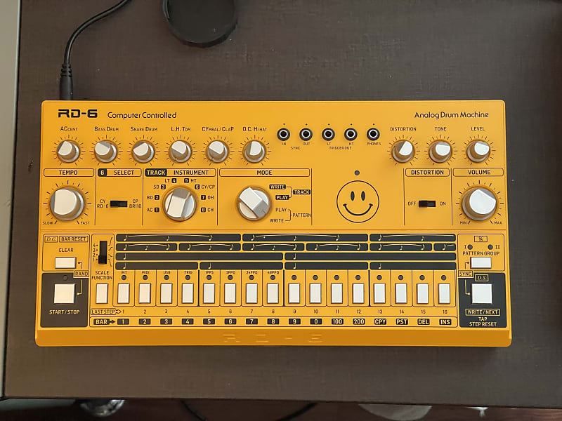 Behringer RD-6 Analog Drum Machine - Yellow | Reverb