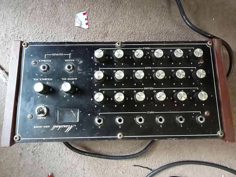 Marshall Mini mixer model 2071 70s - Black | Reverb