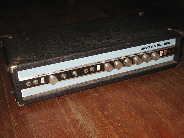 Acoustic Control 150 Guitar Amp Head 1970's Vintage Made in | Reverb