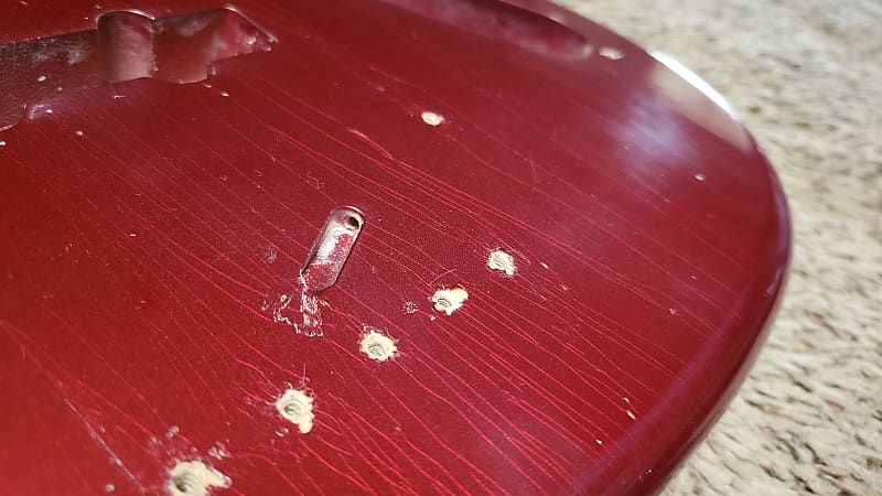 Relic ‘60s Style Jazz Bass Body - MJT - Candy Apple Red Nitro | Reverb