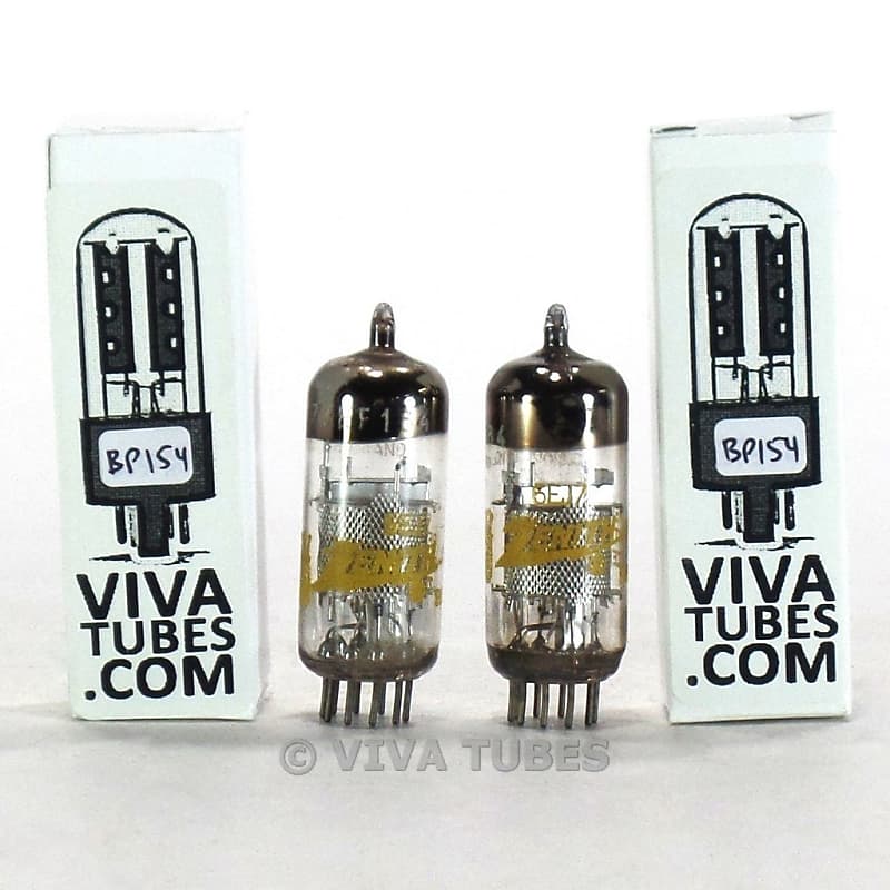 Tests NOS Matched Pair Amperex Holland 6EJ7/EFT184 Mesh Plate | Reverb