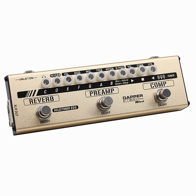 Valeton MES-4 | Dapper Acoustic Mini Multi-FX Pedal for | Reverb