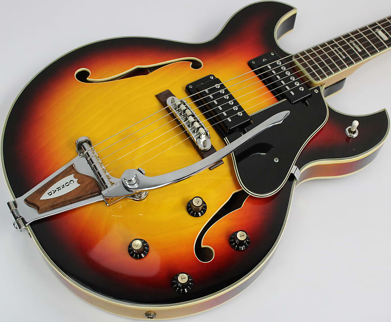 Vintage '70s Conrad 40080 Hollowbody Electric Guitar 3-Color | Reverb