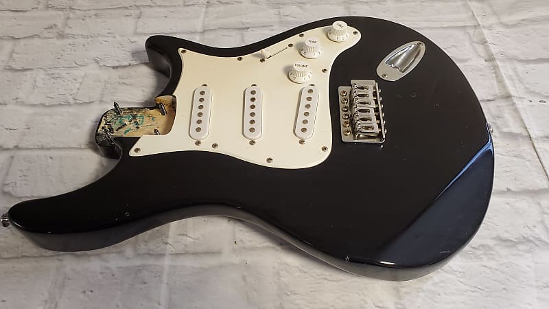 Rogue Strat Style Loaded Body Black | Reverb
