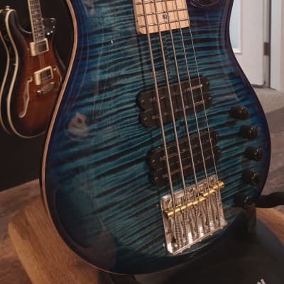 PRS Grainger 5-String Bass Guitar 10-Top Cobalt Blue #086 | Reverb
