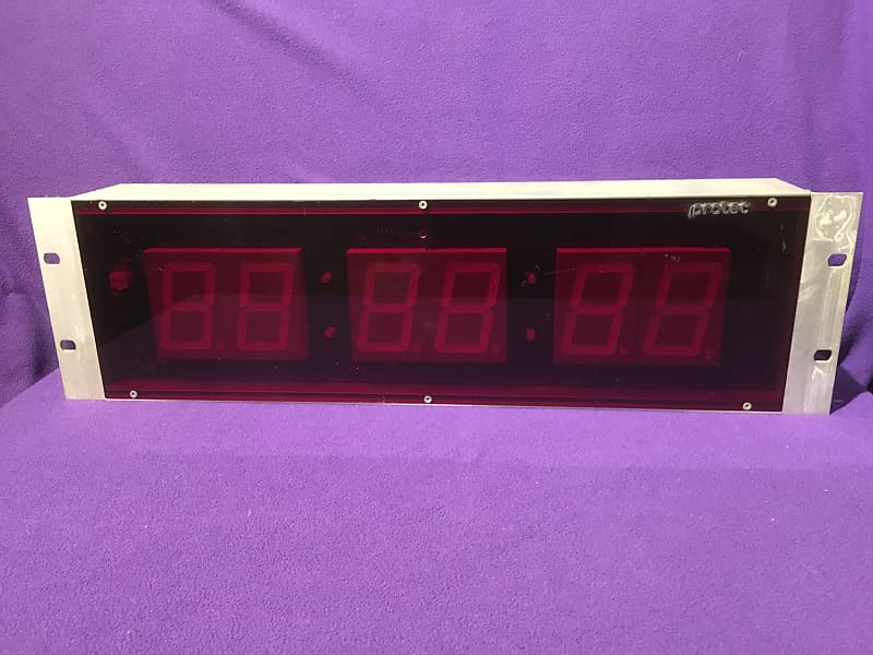 Protec vintage 19" Studio Clock with large digits ! Very sexy | Reverb