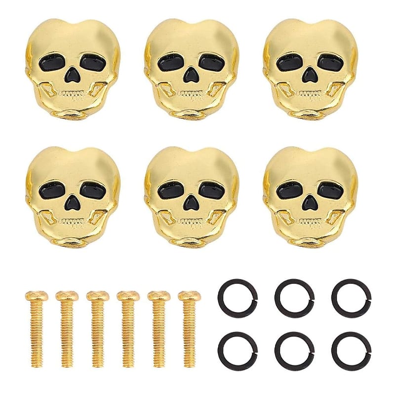 Guitar Strap Rocker Skull,Replacement Tuner Buttons,Guitar | Reverb
