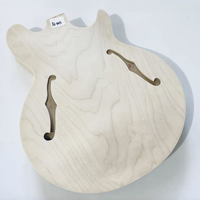 Unfinished Jazz Bass Semi Hollow Maple Body DIY Project | Reverb