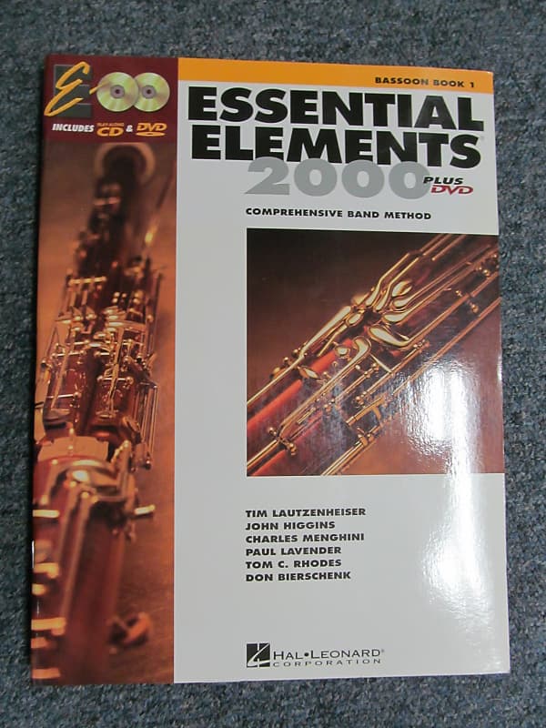 Hal Leonard Bassoon Book 1 Essential Elements 2000 Plus DVD | Reverb