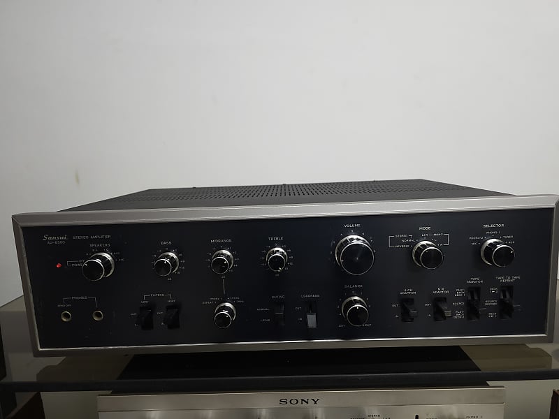 Sansui Au-8500 Stereo Amplifier Recapped Operational | Reverb