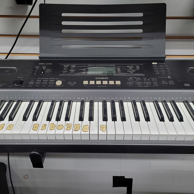 Casio WK-110 76 note keyboard - Black | Reverb
