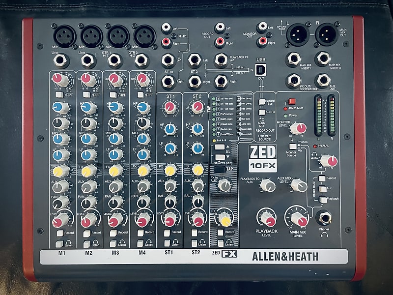Allen & Heath ZED-10FX 10-Channel Mixer with Effects 2010 - | Reverb