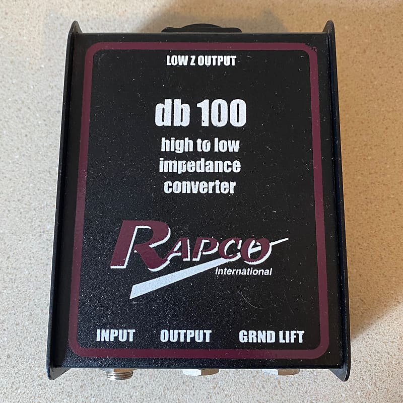RapCo DB100 Pro Audio DI Direct Box | Reverb