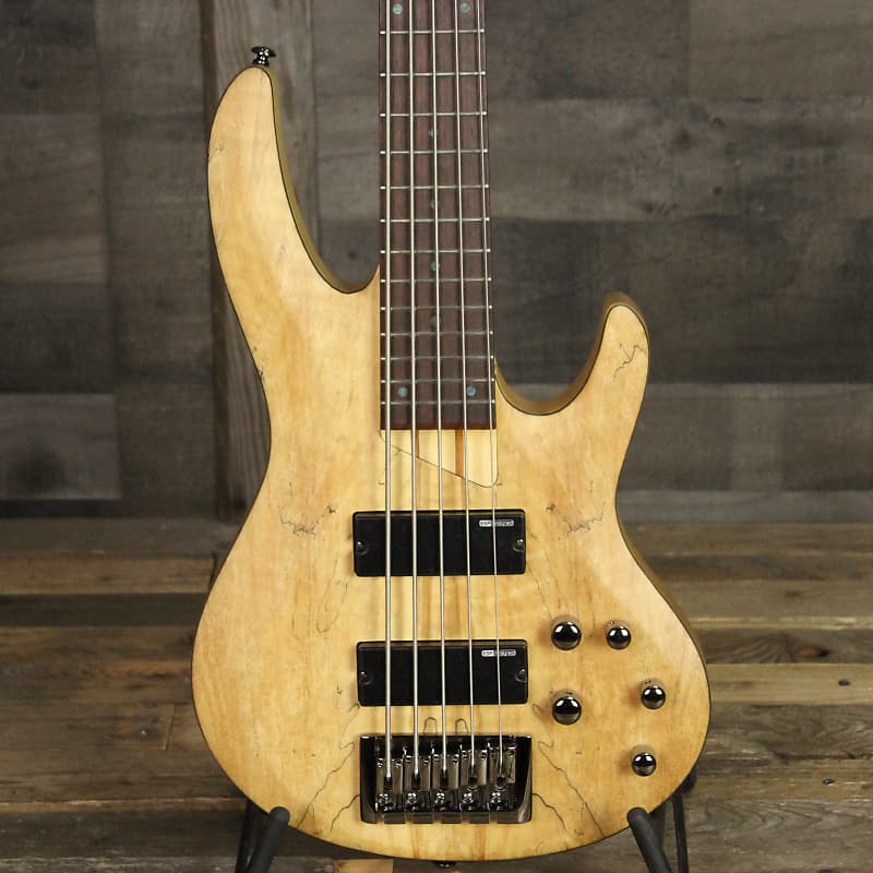LTD B-205 Spalted Maple Natural Satin: 0339 | Reverb