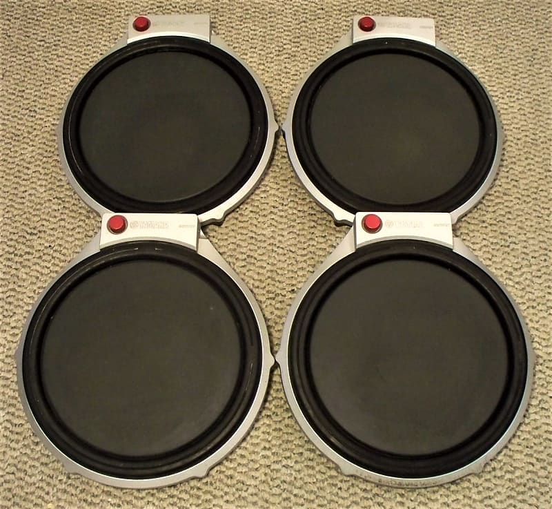 Four Yamaha TP100 3-Zone Drum Trigger Pads | Reverb