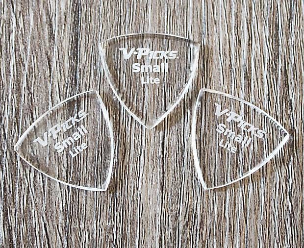 V-Picks Small Lite Pointed Custom Guitar Pick 1.5mm 3-Pack | Reverb