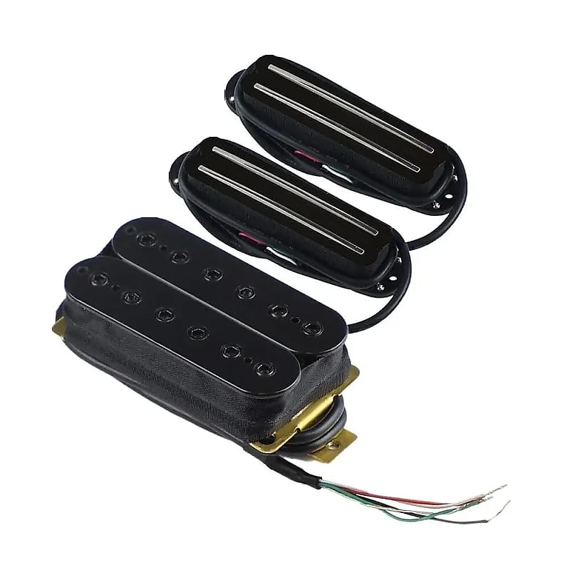 HSS Guitar Dual Rail Humbucker Pickups Set | Reverb