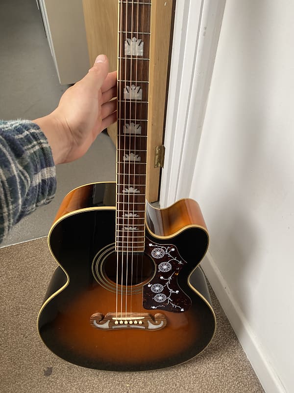 Epiphone Ej 200ce 2010s - Sunburst | Reverb