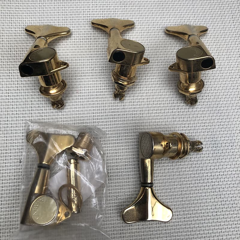 RARE Carvin bass tuners 3L+2R set 80-90s gold | Reverb Australia