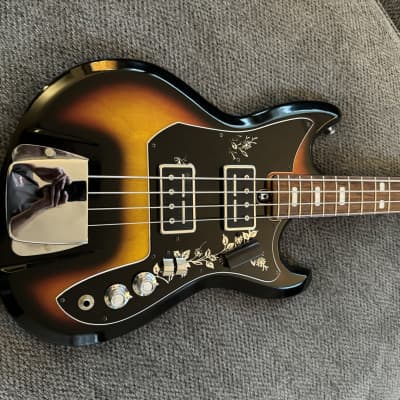 Teisco Spectrum EB-120 Short Scale Bass 1960'S - Sunburst- | Reverb